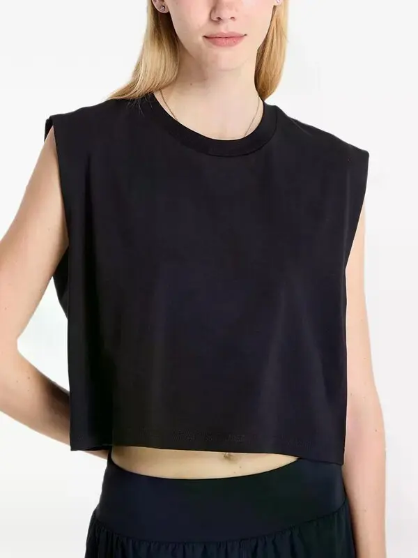 CIELE Ortank Cropped Tank Top - Black