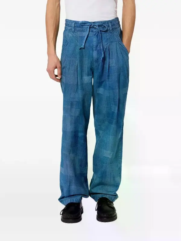 Isabel Marant Étoile Denzey Check Pattern Trousers