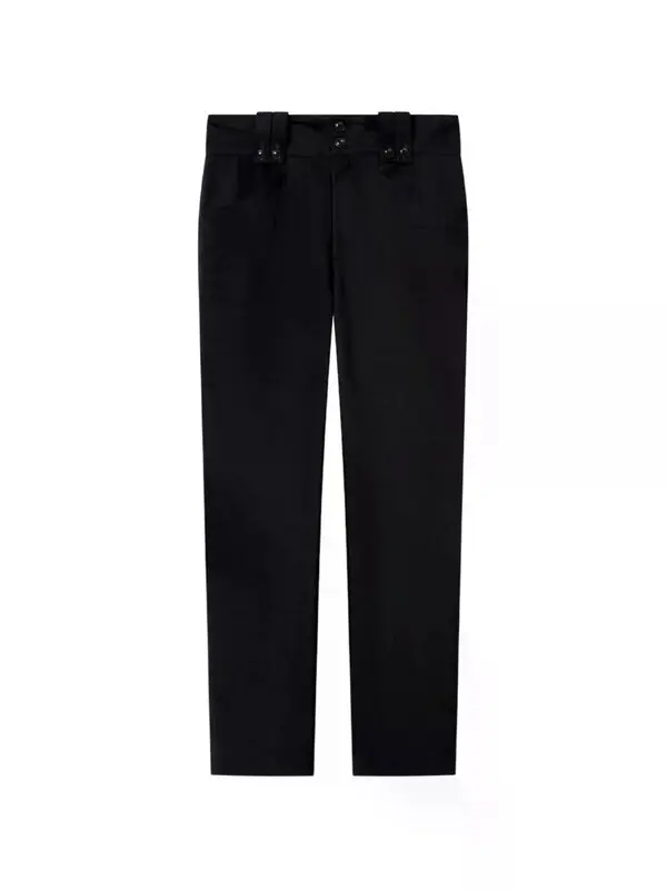 Isabel Marant Étoile Birdy Cotton Twill Skinny Fit Pants - Black