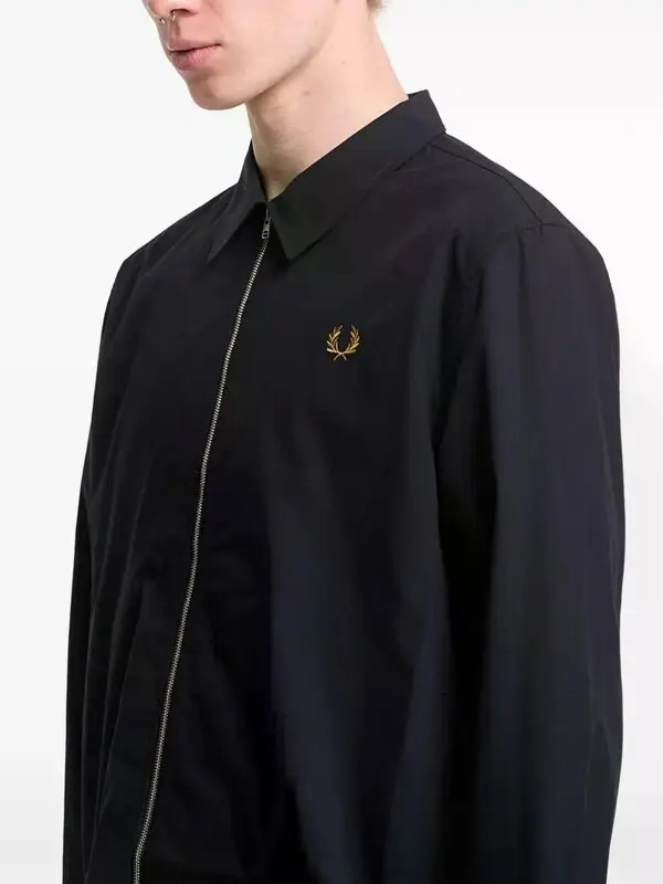 Fred Perry Embroidered Logo Poplin Zip-up Jacket