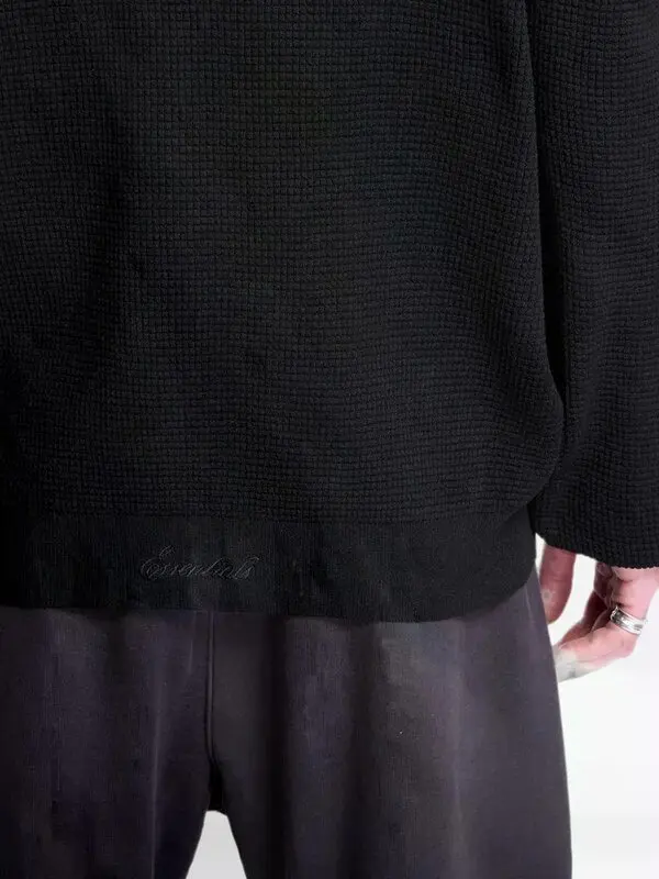 Fear Of God Waffle-knit Crew Neck Sweater