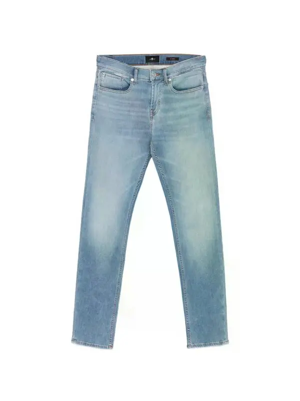 7 For All Mankind Belt-loop Faded Jeans