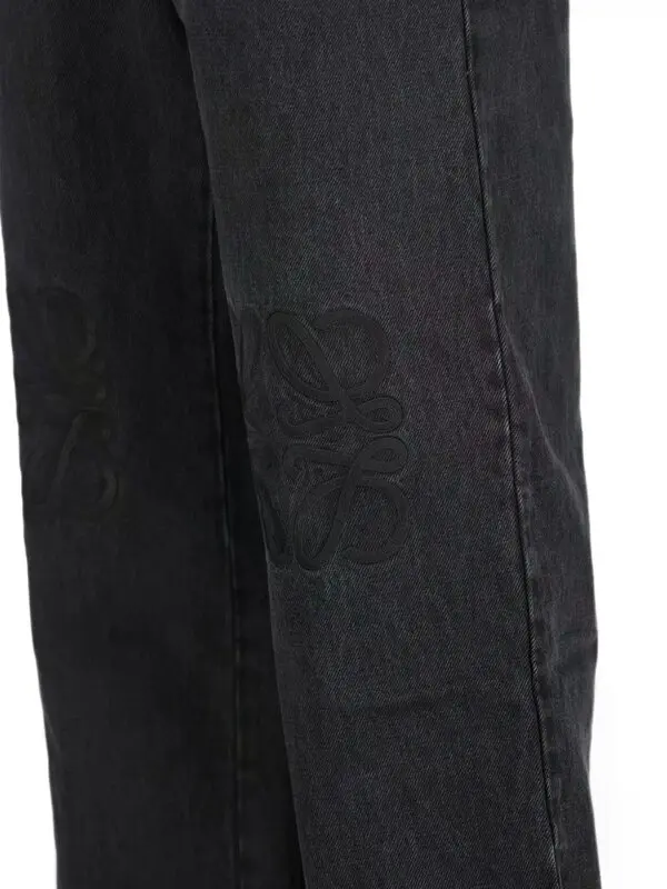 Loewe Anagram Embroidered Straight Leg Jeans