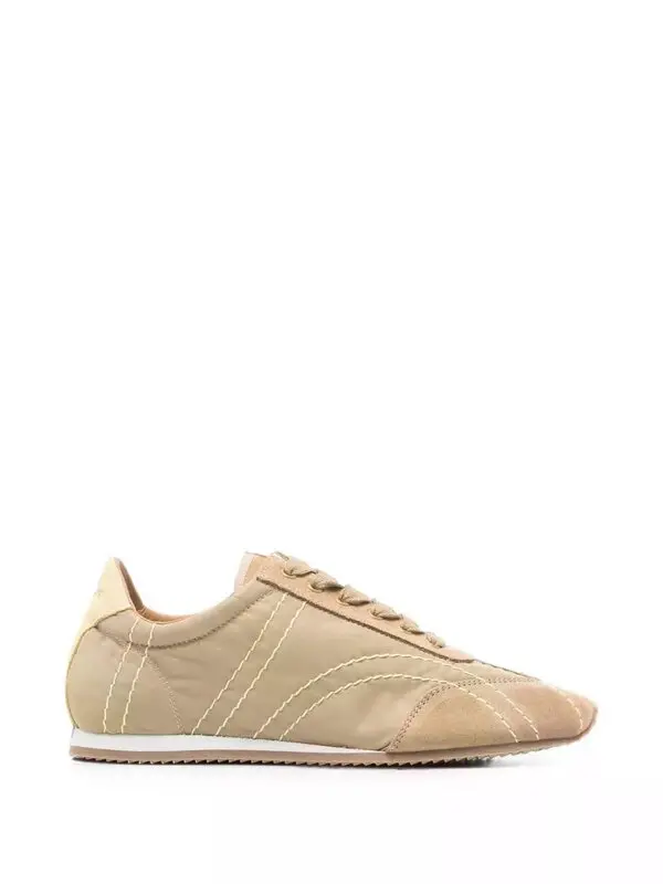 TOTEME Panelled Sneakers With Contrast Stitching - Neutrals