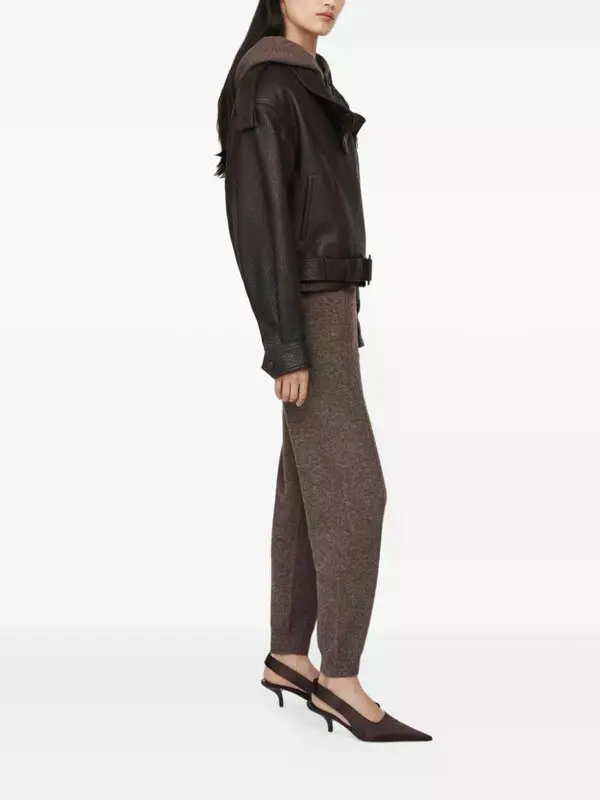 DUCIE Serpa Grained Calf Leather Jacket