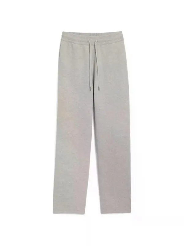 AMI Paris Cotton Track Pants With De Coeur - Grey