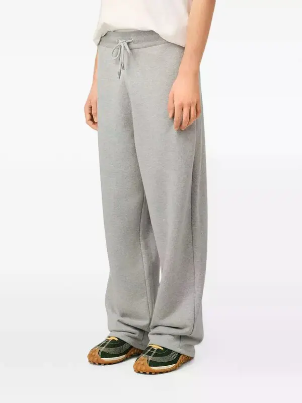 AMI Paris Cotton Track Pants With De Coeur - Grey