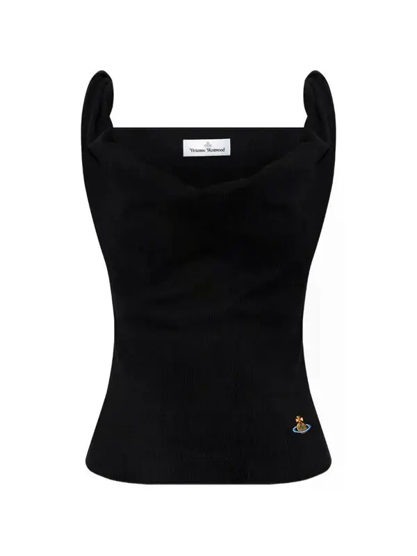 VIVIENNE WESTWOOD Anna Orb-embroidered Draped Top