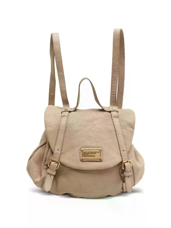 Marc Jacobs Leather Backpack With Buckle Straps