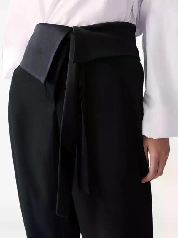 Liu Jo Envers Satin Trousers With Belt