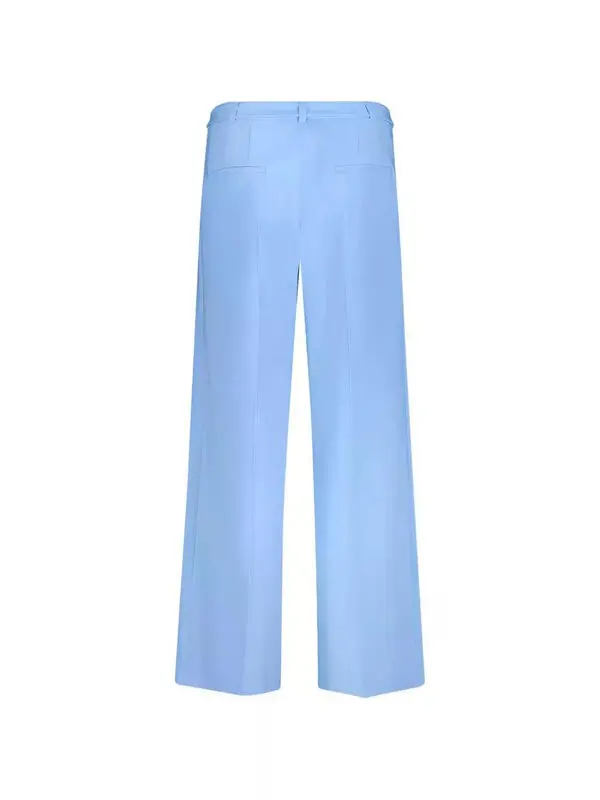 BETTY BARCLAY Belted Pleated Wide-leg Trousers