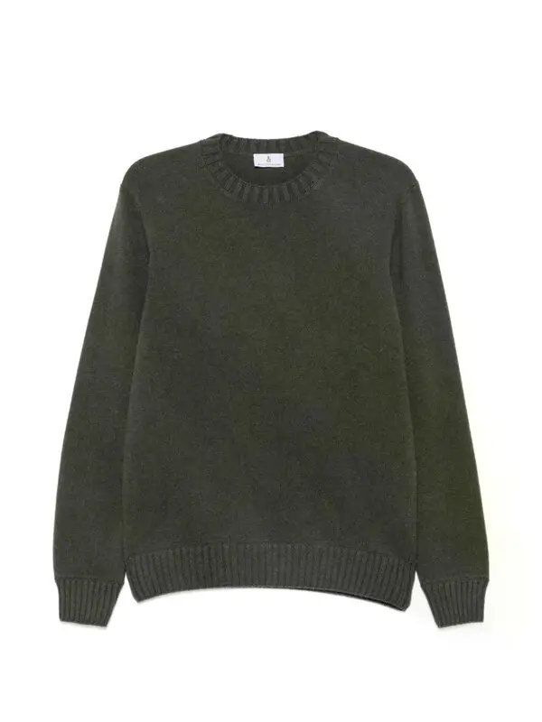 MAGAZZINO RICAMBI Ribbed-knit Crew Neck Sweater