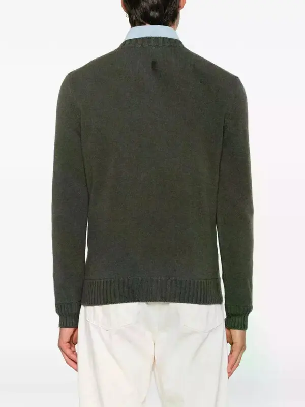 MAGAZZINO RICAMBI Ribbed-knit Crew Neck Sweater