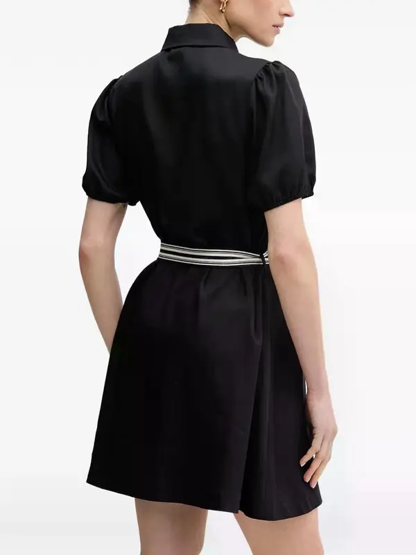 GAUDI Striped Belt Mini Dress