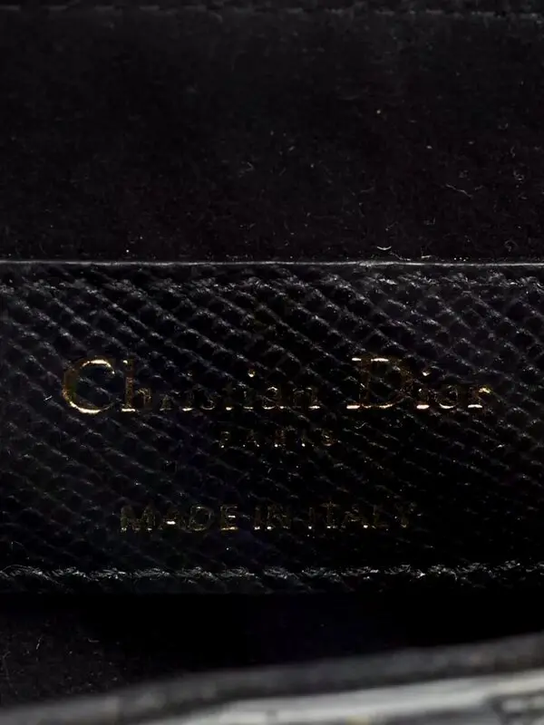 Dior 2022 Mini Leather Shoulder Bag - Black
