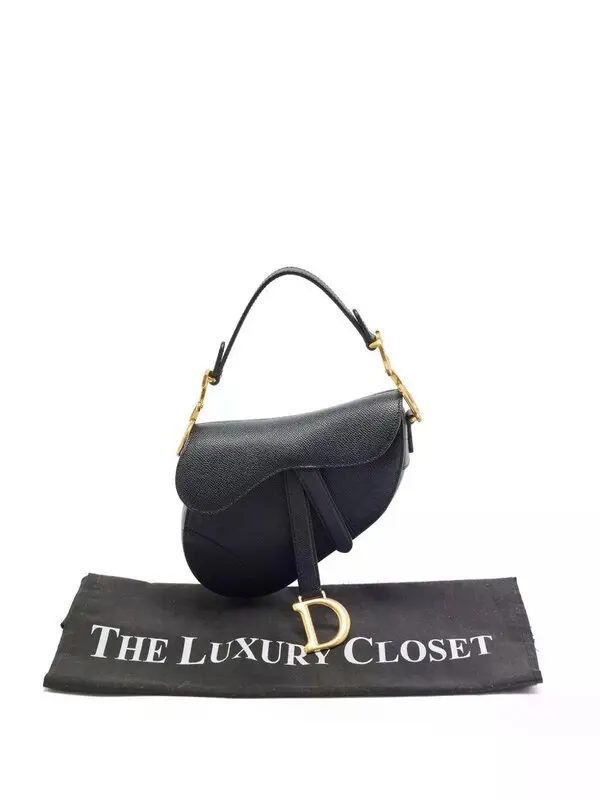 Dior 2022 Mini Leather Shoulder Bag - Black