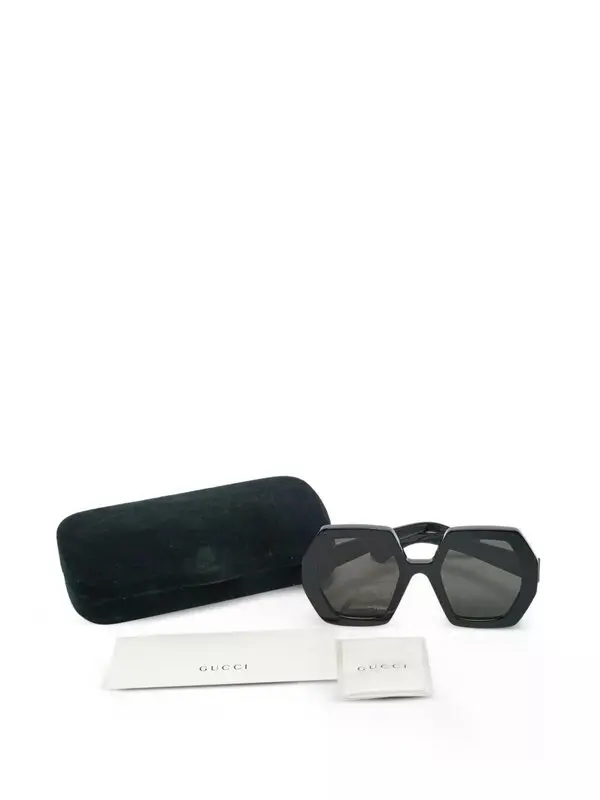 Gucci Oversized Geometric Frame Sunglasses