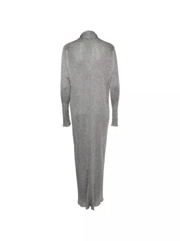 Balenciaga Knitted Maxi Dress With V-neck