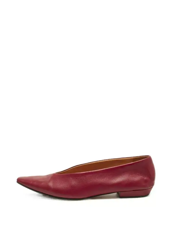 Bottega Veneta Leather Ballet Flats - Red