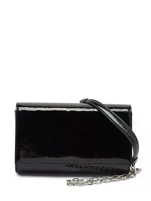 CHRISTIAN LOUBOUTIN Paloma Leather Clutch Bag - Black