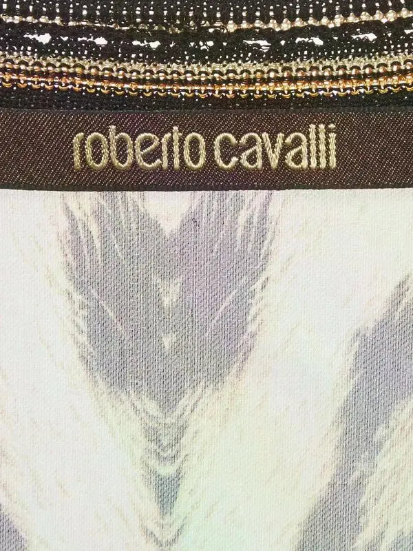 Roberto Cavalli Leopard Print Silk Kaftan