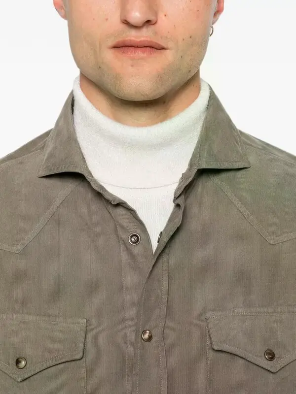 Brunello Cucinelli Corduroy Western-style Shirt