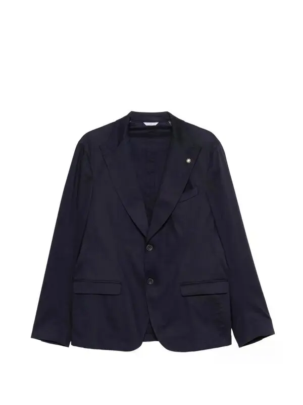 MANUEL RITZ Peak-lapel Button-fastening Blazer