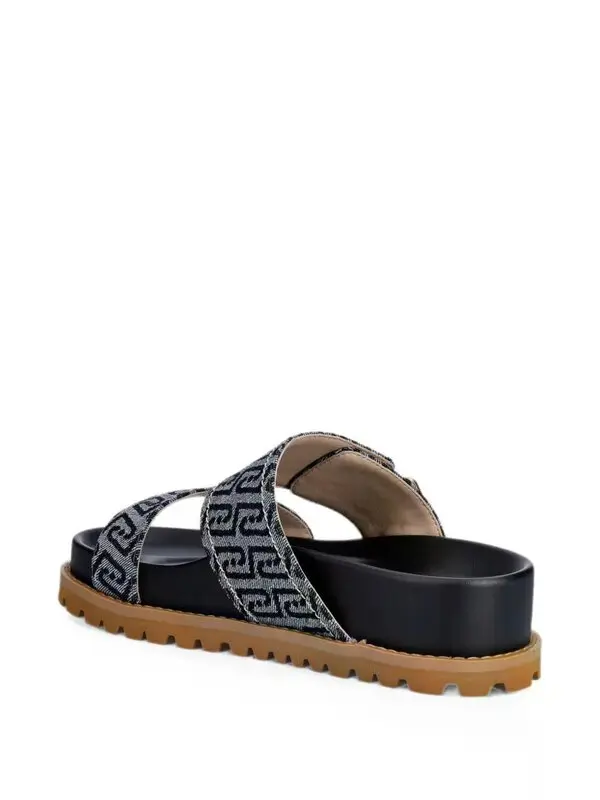 Liu Jo Monogram Buckle Detail Sandals