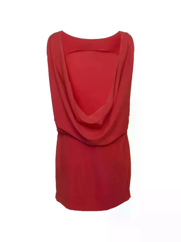 Moschino Belted Crepe Mini Dress