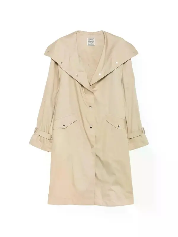 TOTEME Snap-buttoned Trench Coat - Neutrals