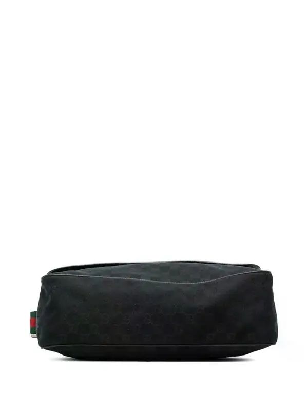 Gucci Gg Canvas Web Flap Messenger Bag