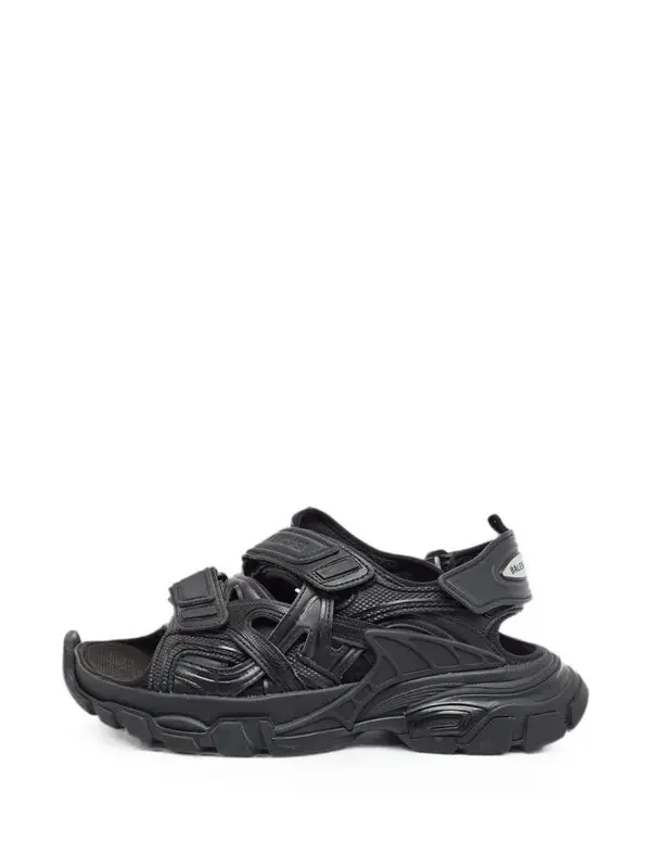 Balenciaga Track Slingback Sandals - Black