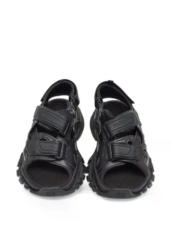 Balenciaga Track Slingback Sandals - Black