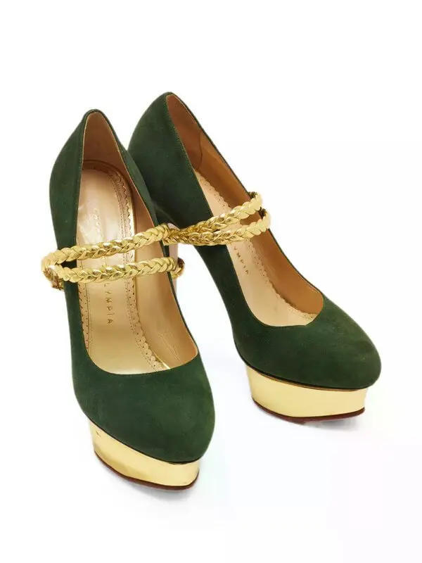 CHARLOTTE OLYMPIA Dolly Platform Pumps With Braided Ankle Strap