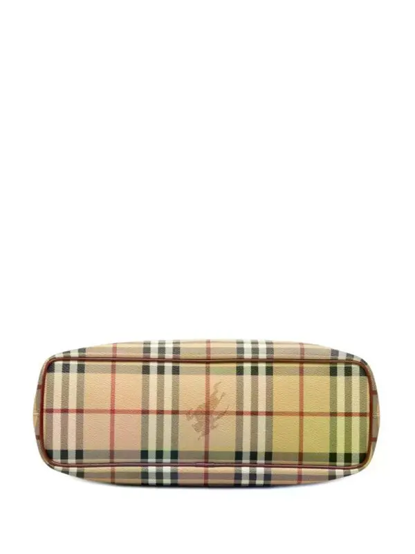 Burberry Haymarket Check Coated Canvas Tote Bag