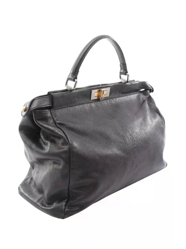 Fendi Large Peekaboo Iconic Satchel - Black