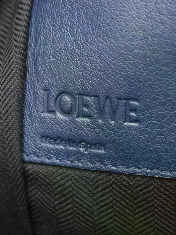 Loewe Medium Leather Hammock Satchel - Blue