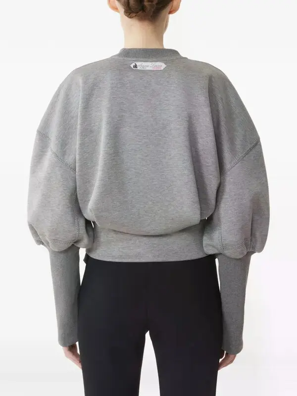 LANVIN Belted Sweatshirt In Double-faced Jersey