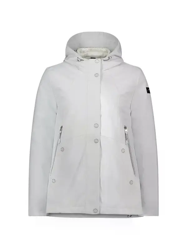 BETTY BARCLAY Hooded Zip-fastening Jacket - Grey