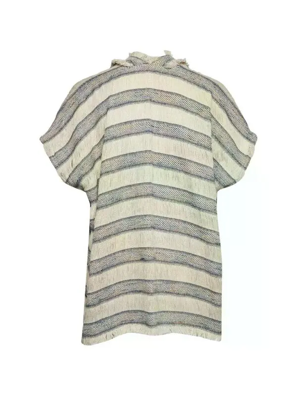 Maje Striped Jacquard Poncho