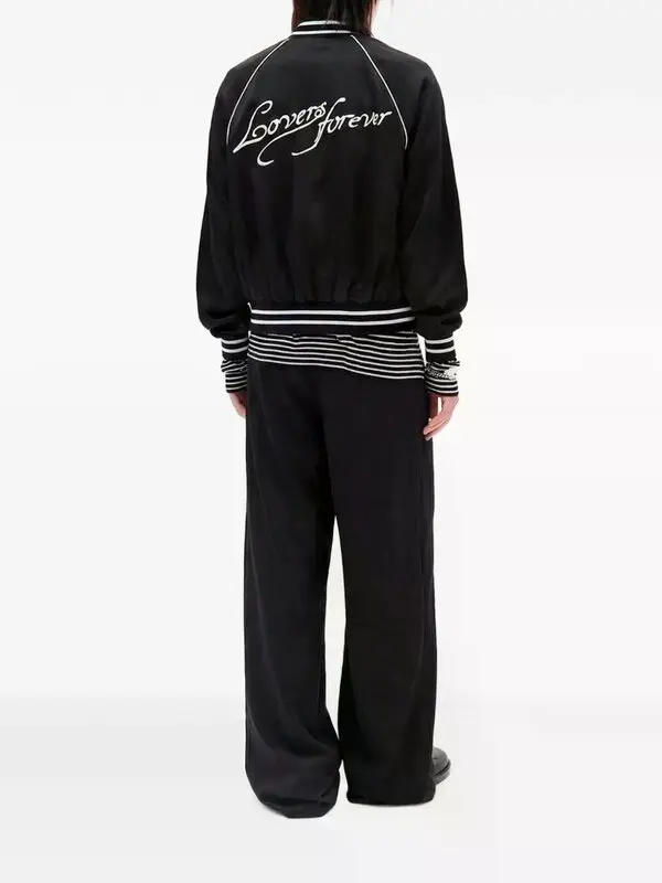 ANN DEMEULEMEESTER Lovers Forever Raglan-sleeve Bomber Jacket