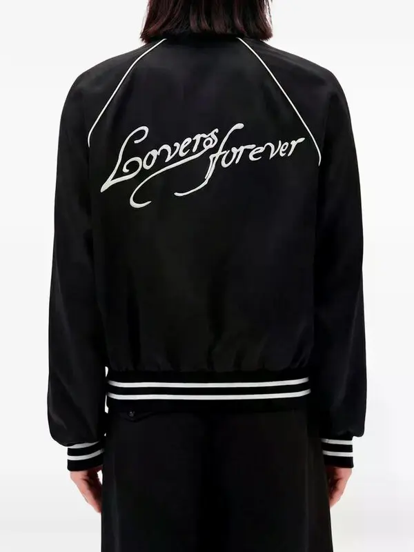 ANN DEMEULEMEESTER Lovers Forever Raglan-sleeve Bomber Jacket