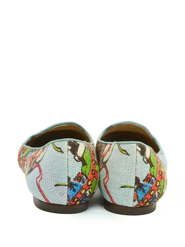 Dolce & Gabbana Brocade Graphic Print Slip-on Slippers