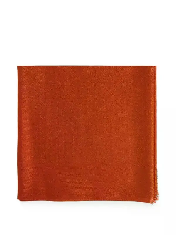 FERRAGAMO Gancini Monogram Scarf - Orange