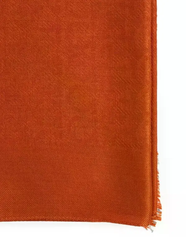 FERRAGAMO Gancini Monogram Scarf - Orange