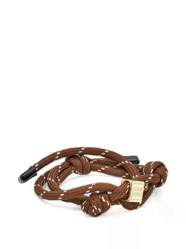 Miu Miu Knotted Cord Bracelet