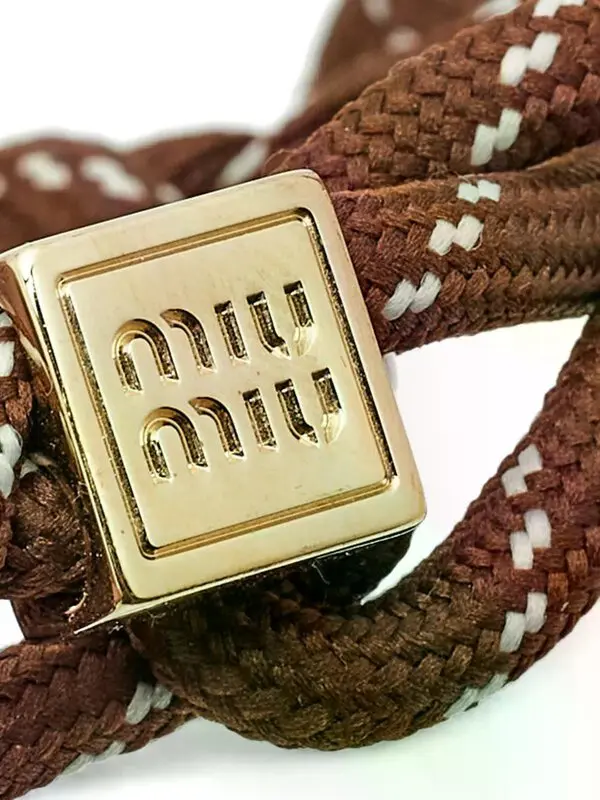 Miu Miu Knotted Cord Bracelet
