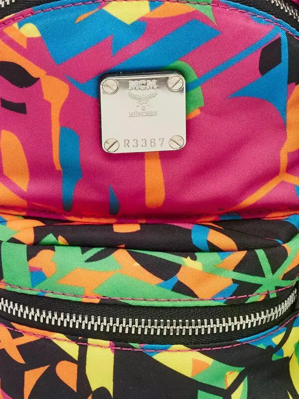 Mcm Stark Cubic Camouflage Crossbody Bag - Pink