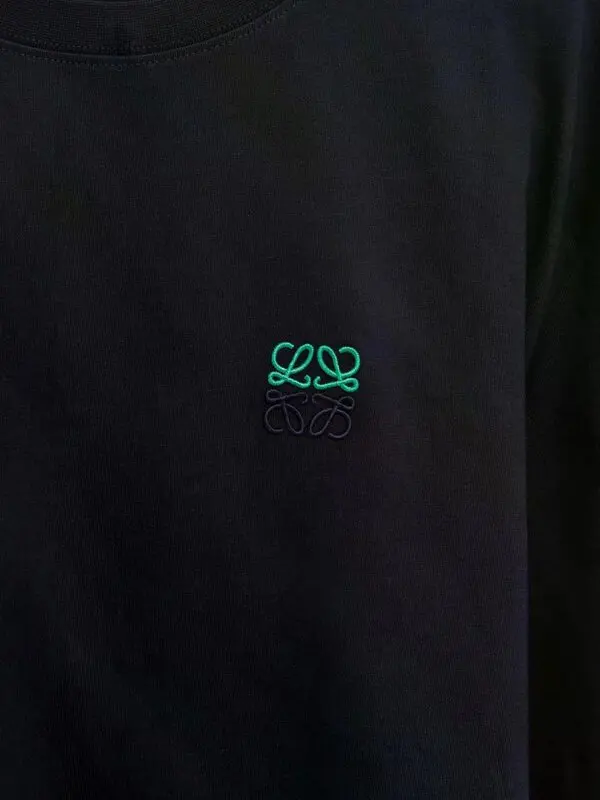 Loewe Anagram-embroidered T-shirt - Blue