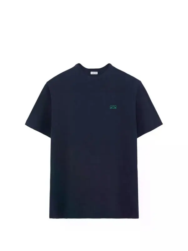 Loewe Anagram-embroidered T-shirt - Blue